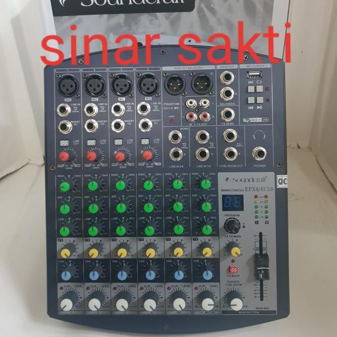 Jual Mixer Soundcraft Efx8/4 Usb ( 8 Channel ) | Shopee Indonesia
