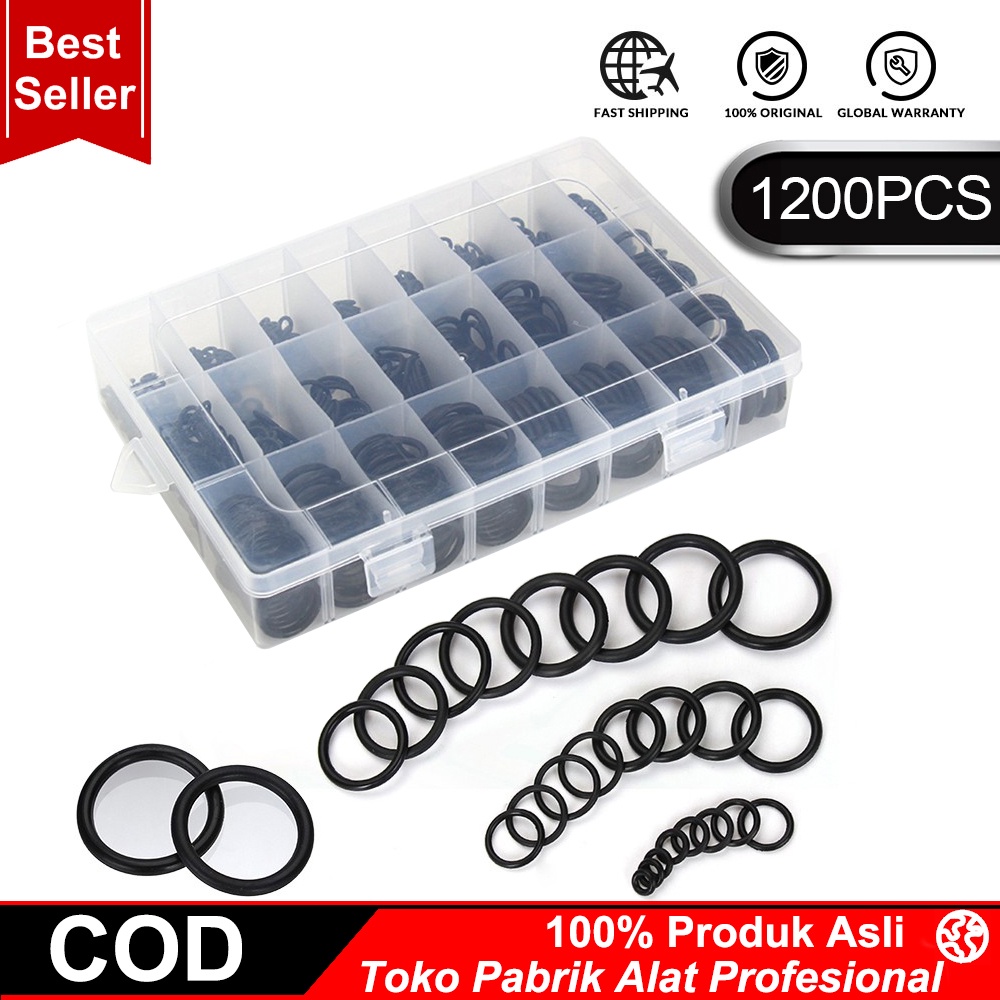Jual O-ring Set - Oring Seal Kit 1200pcs - Karet Ring Set - Seal Set Motor Mobil - Sealing Rings ...