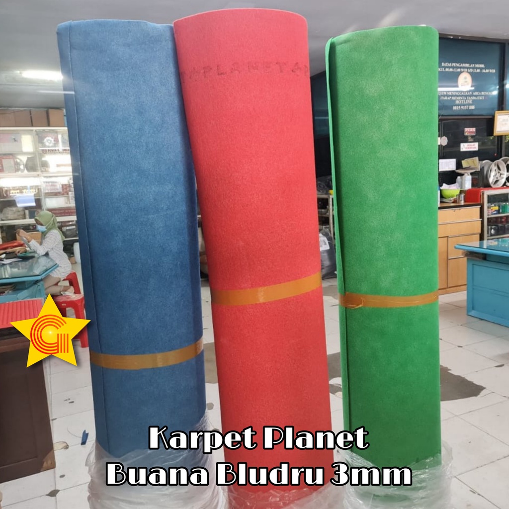 Jual Karpet Bludru Polos Planet Super Buana 1 Roll 2x30m 2mm | Shopee ...