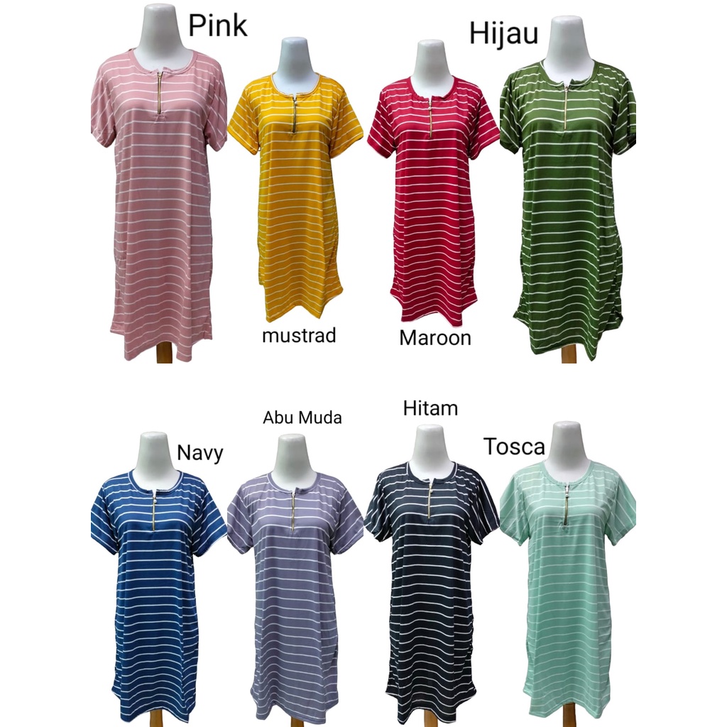 Jual westylis Daster Sleting Busui Salur Cantik ( Real Pick ) Bahan Spandek Adem Halus Fit XL ...