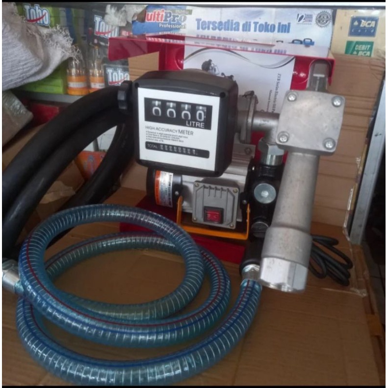 Jual Pompa Transfer BBM Flow Meter Fuel Pump Dispenser Solar Minyak ...