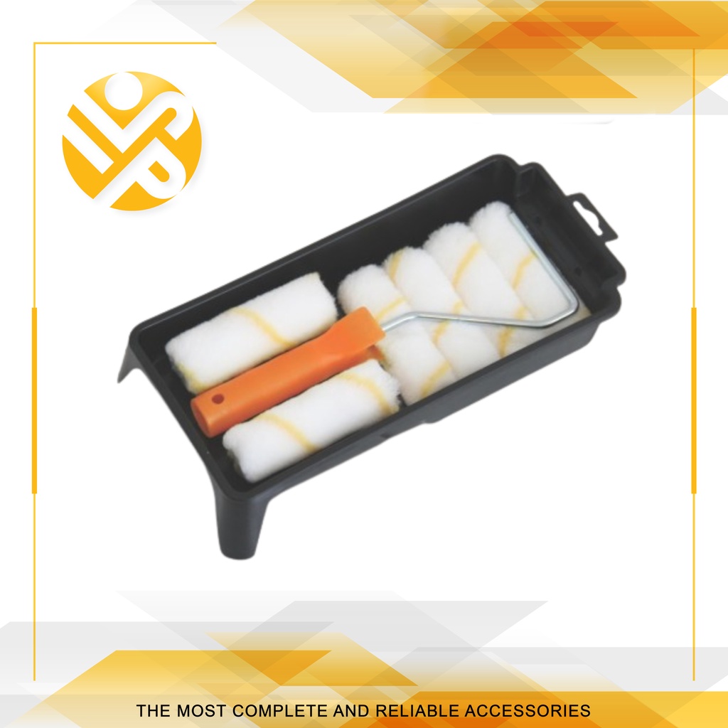 Jual Kuas Roll Kecil Set 6 Pcs / Paint Roller / Refill Kuas Rol Cat 6 ...