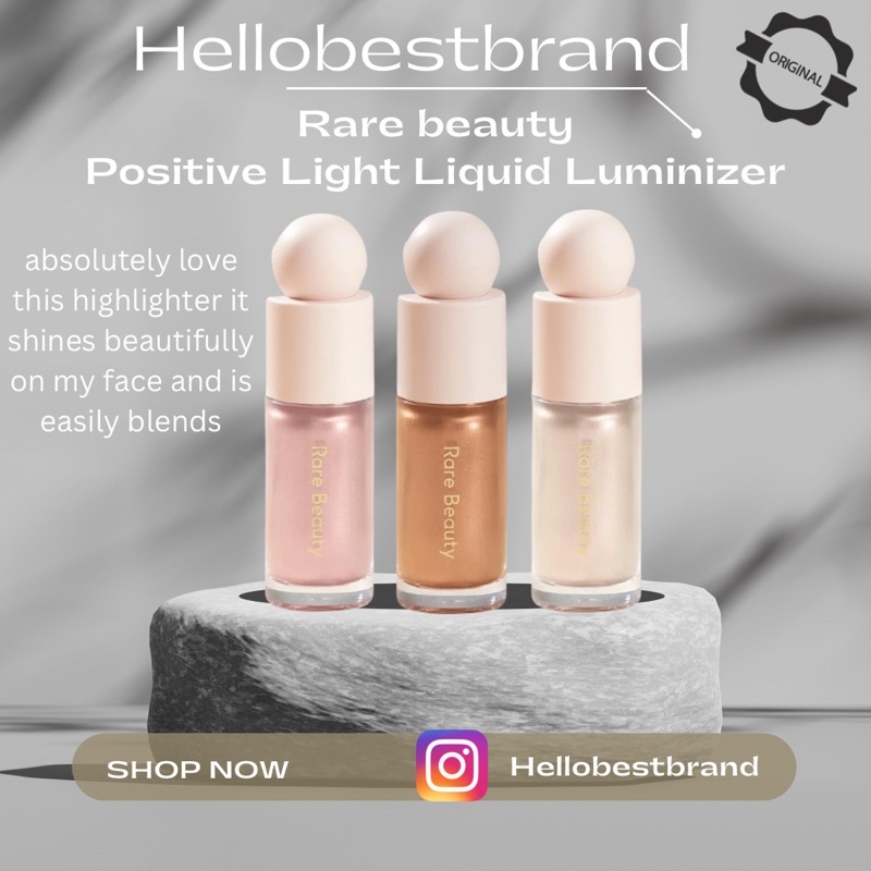 Jual Rare Beauty Positive Light Liquid Luminizer highlighter | Shopee ...