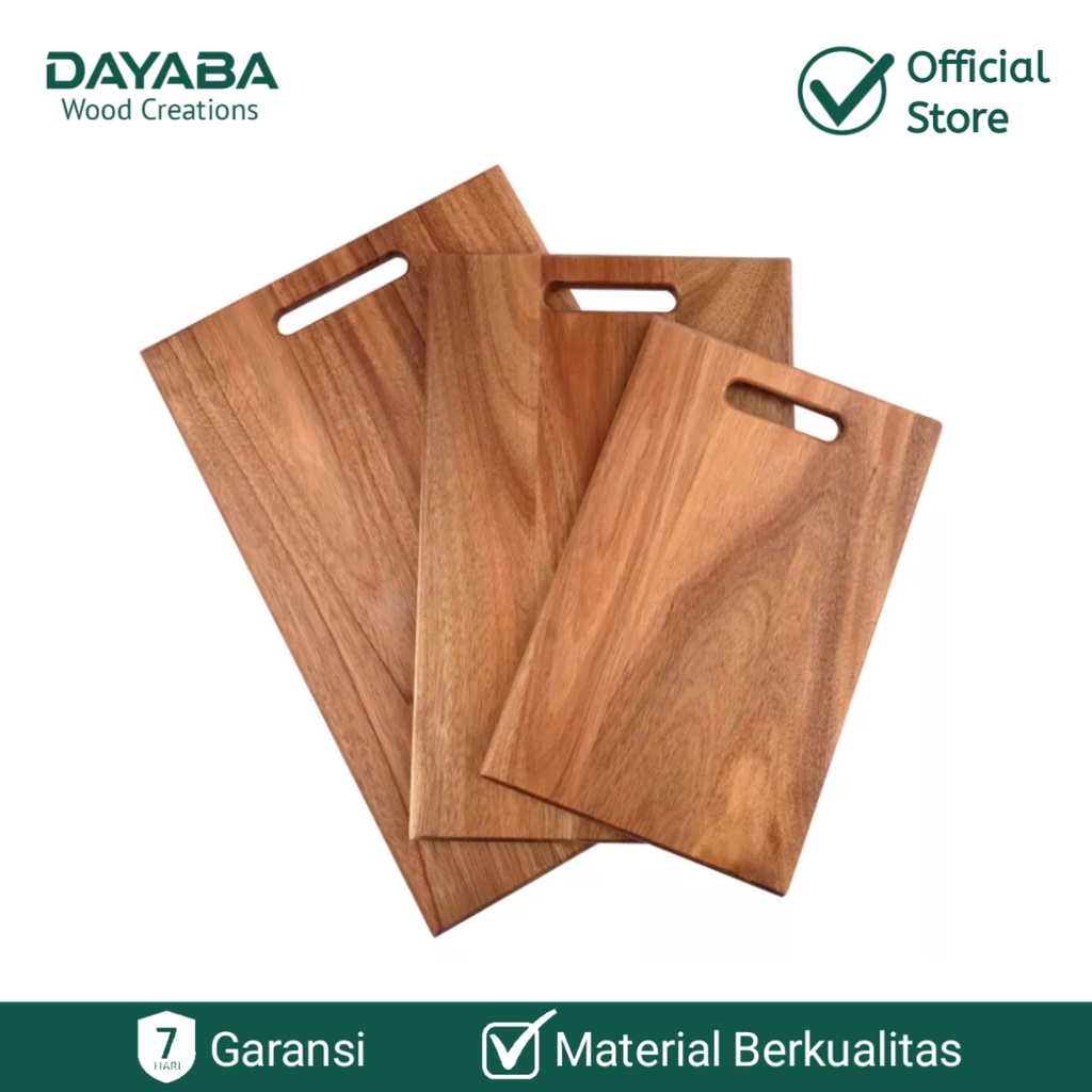 Jual Talenan kayu Mahoni / Akasia Dengan Pegangan Ukuran Besar Tebal ...