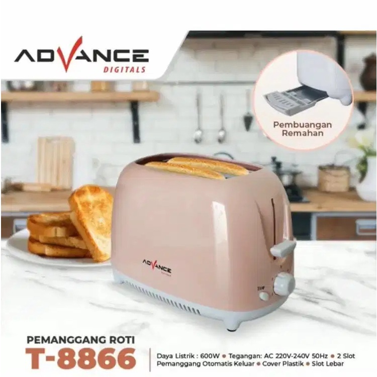 Jual Panggangan Roti Toester Advance T-8866 | Shopee Indonesia