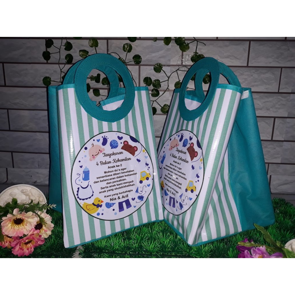 Jual TAS PEGANGAN BULAT HAJATAN / TAS BERKAT MURAH / TAS SOUVENIR UNIK ...