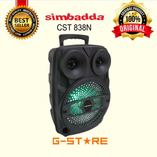 Jual SPEAKER SIMBADDA CST 28N MIC WIRELESS ORIGINAL Trolley Amplifier ...