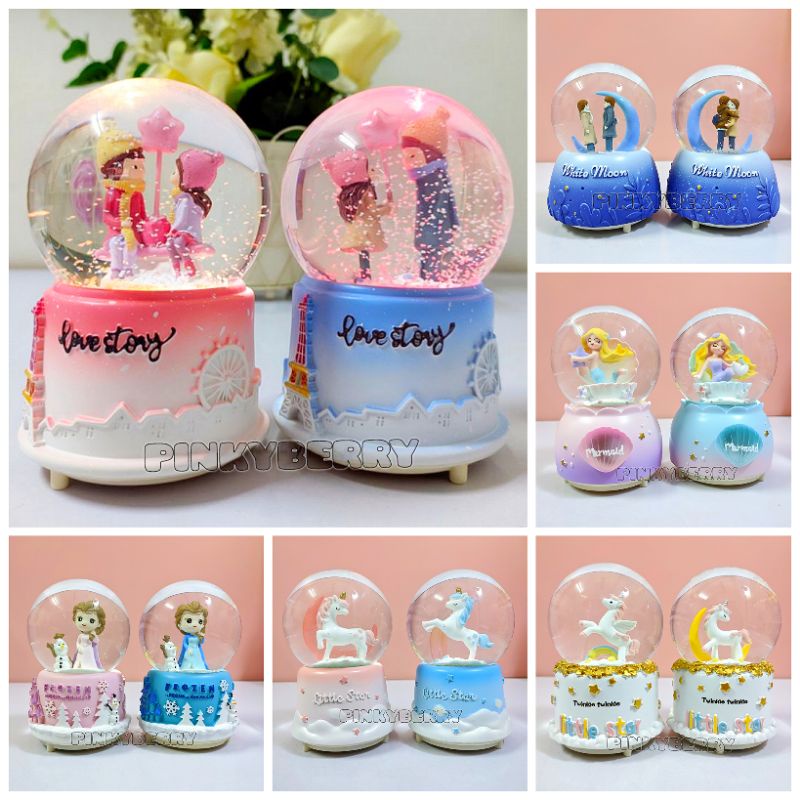 Jual Snowball /Pajangan Bola Kaca Musik Box Size (M) Doraemon, Hello ...