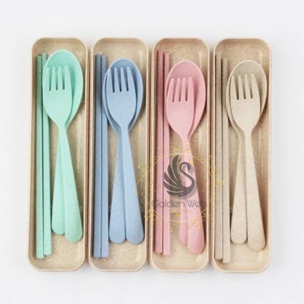 Jual Sendok Garpu Makan set / Sendok Garpu Jerami / Souvenir Pernikahan ...