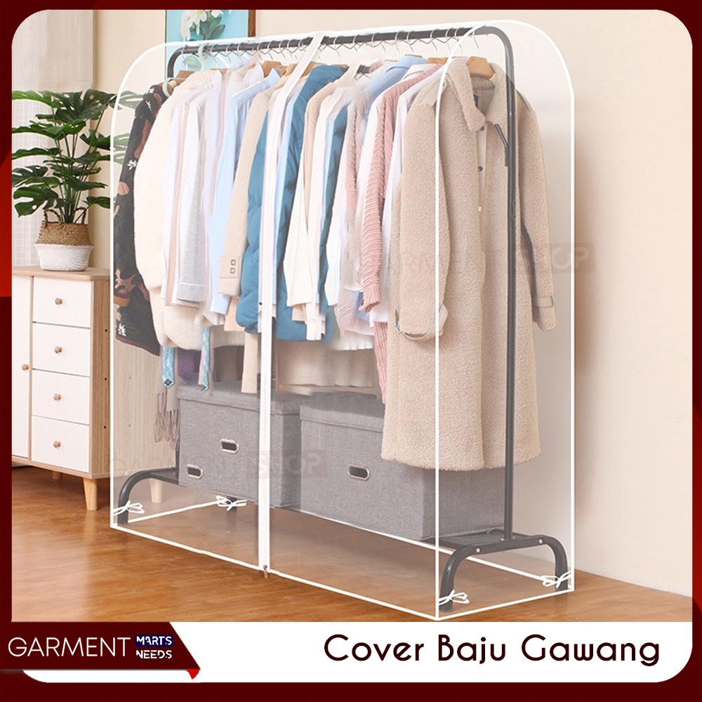 Jual Cover Rak Baju Stand Hanger Anti Debu Pelindung Jemuran Pakaian ...