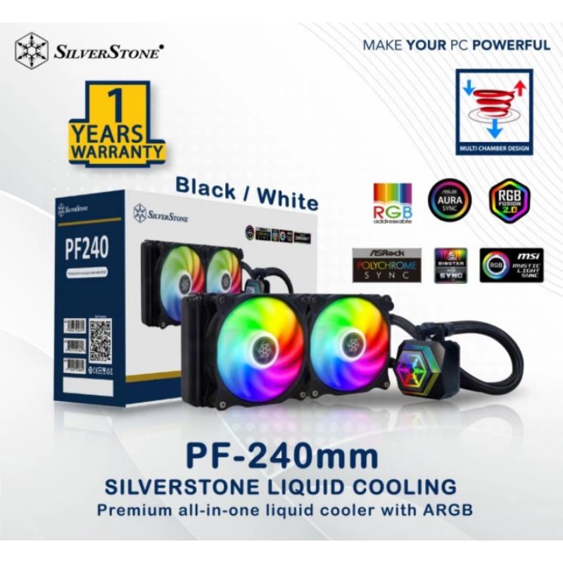 Jual SILVERSTONE AIO LIQUID COOLER PF 240 ARGB | Shopee Indonesia