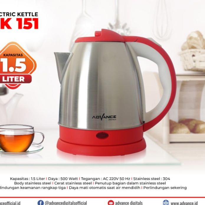 Jual Kettle listrik teko listrik advance ak 151 ak151 kapasitas 1,5 ...