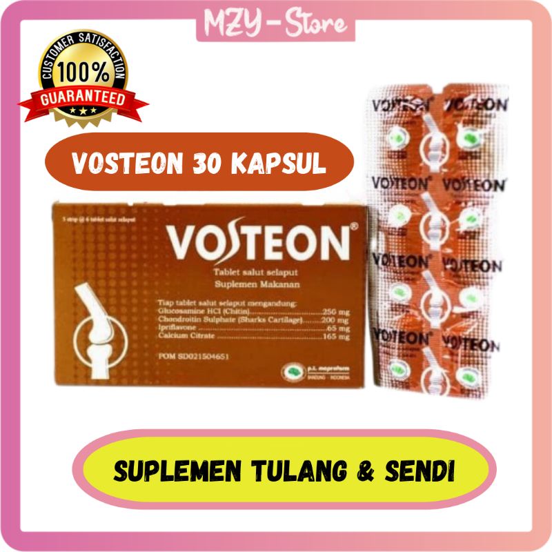 Jual Vosteon Tablet Suplemen Sendi Dan Tulang Isi 30 Vosteon Khasiat ...