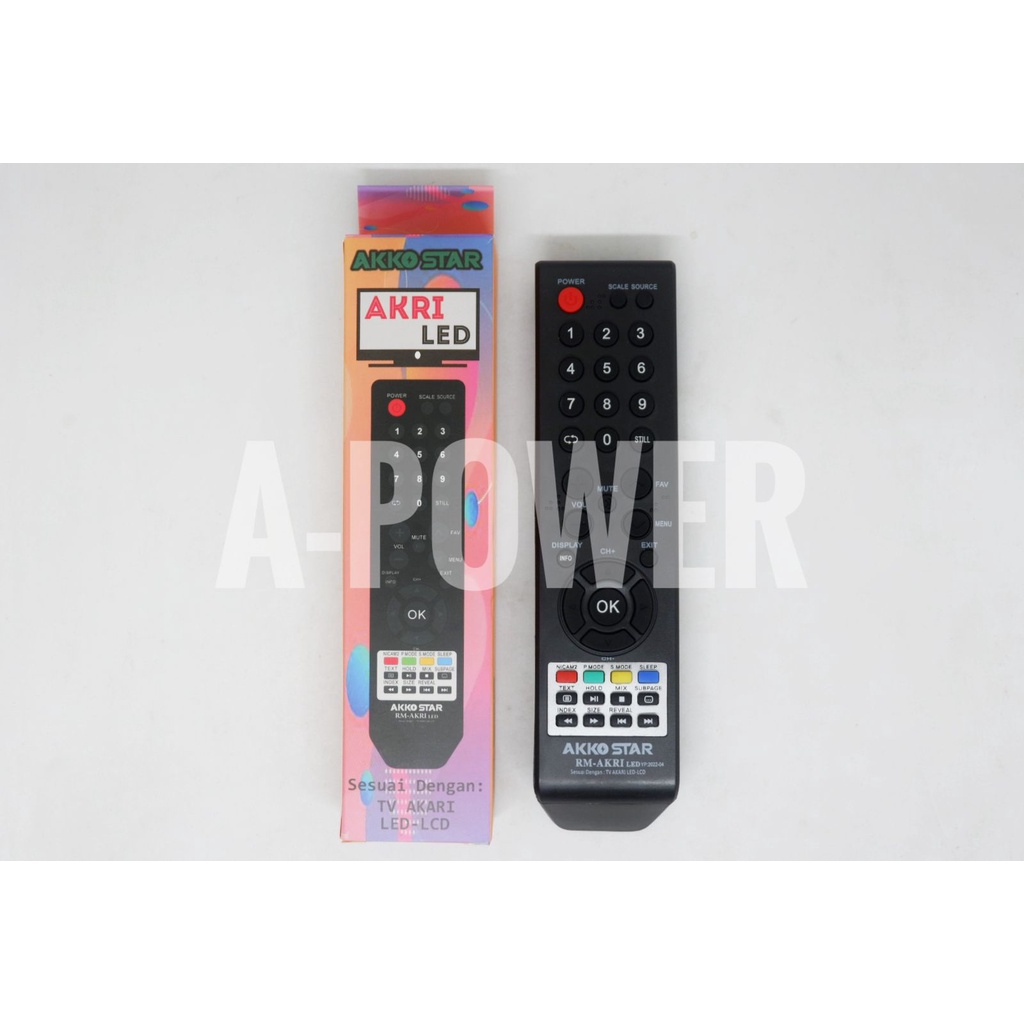 Jual Remote TV LED/LCD Akari (langsung pakai) | Shopee Indonesia