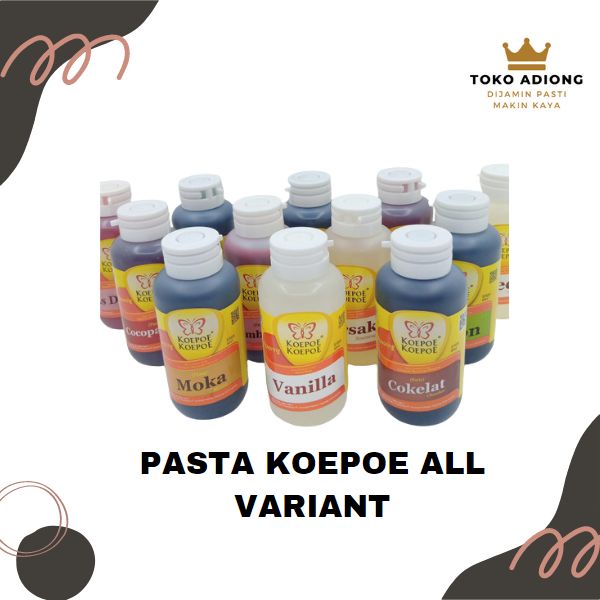 Jual KOPOE KOPOE PASTA ALL VARIANS / perasa dan pewarna makanan ...