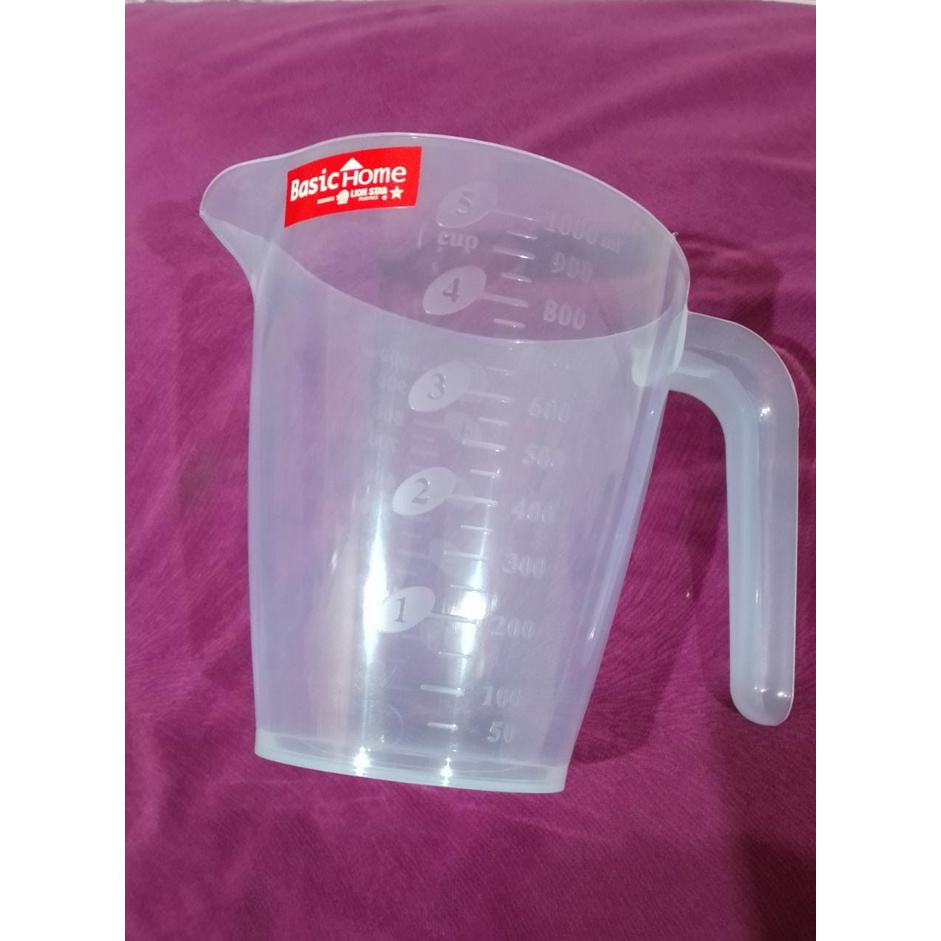 Jual Bgl-2 Milli measuring cup 1Liter gelas takar 1Liter BASIC HOME ...