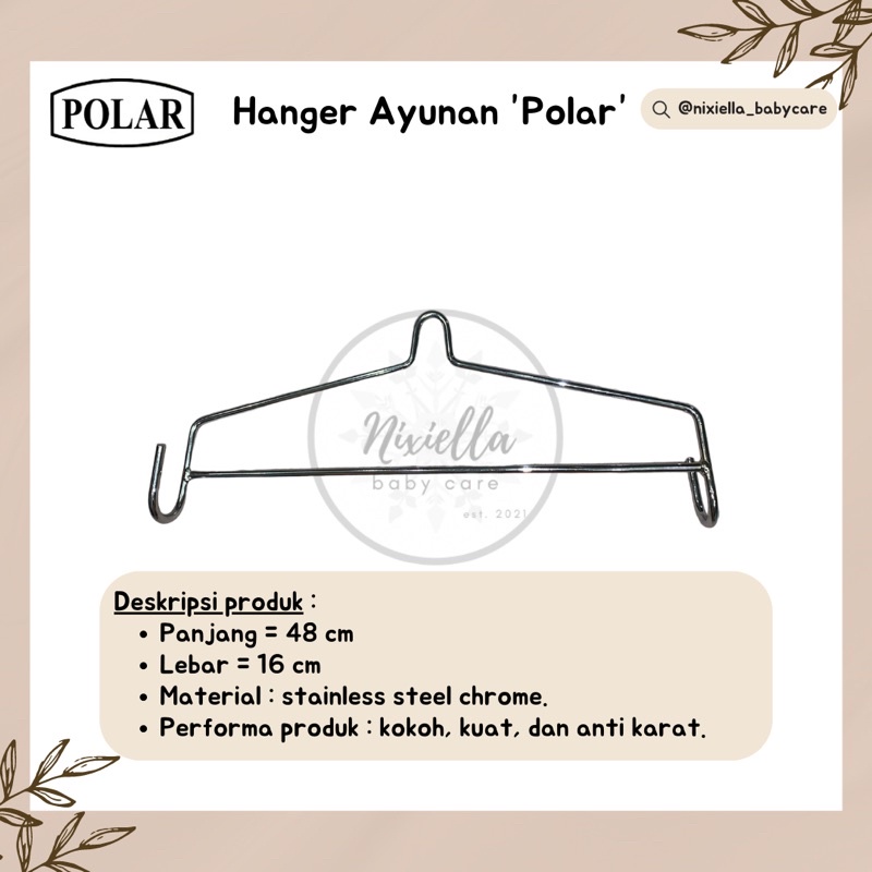 Jual NIXIELLA - HANGER AYUNAN POLAR BESI SEGITIGA | Shopee Indonesia