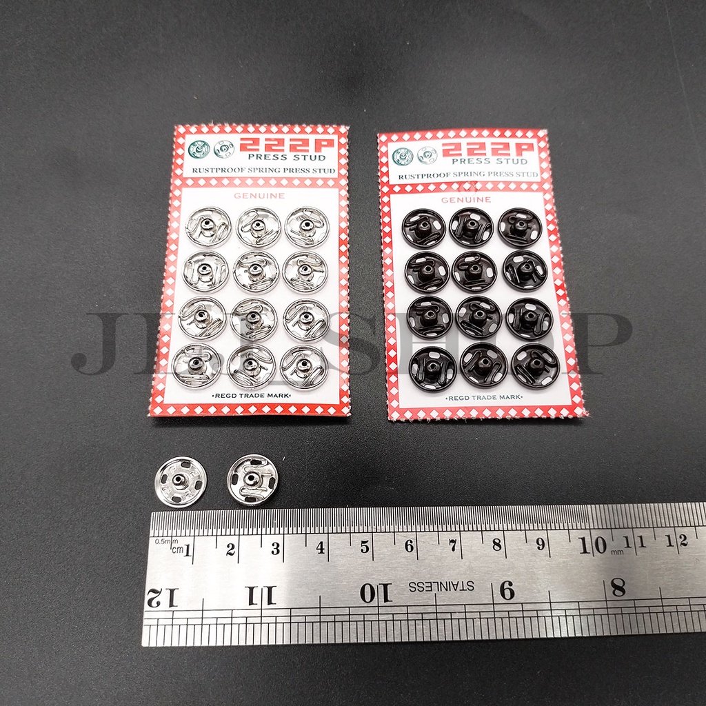 Jual Kancing jepret /kancing cetet 222 ukuran 12MM | Shopee Indonesia