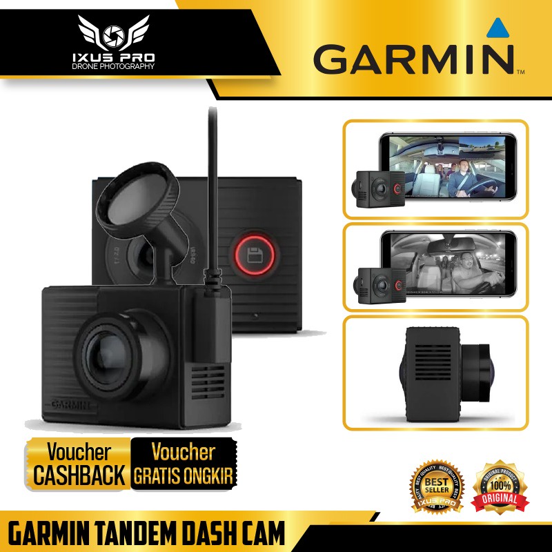 Jual Garmin Dash Cam Tandem - Dual-lens Dash Cam with Two 180-degree ...