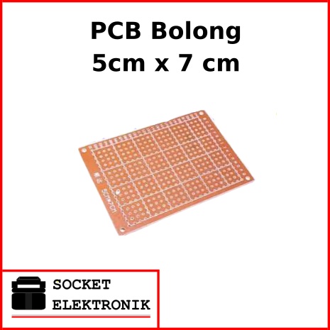 Jual PCB Bolong IC Single Side Ukuran 5x7 cm PCB Titik 5cm x 7cm ...