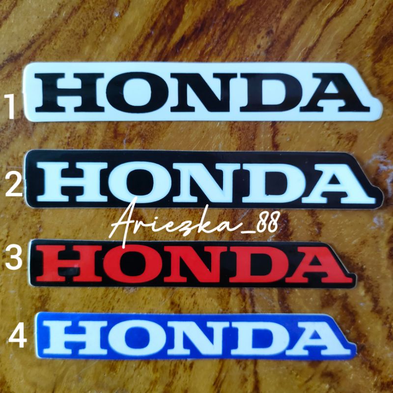 Jual Stiker Honda Sticker Tulisan Honda Sayap Depan Motor Matic ...