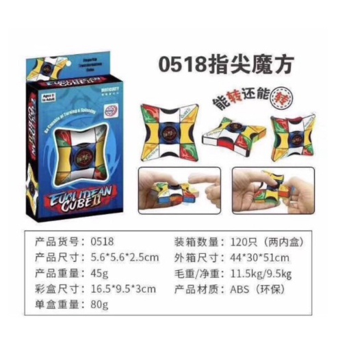Jual Rubik Spinner QIYI 1x3x3 Fidget Cube 2in1 SPN-01 Euclidean {LIGO ...