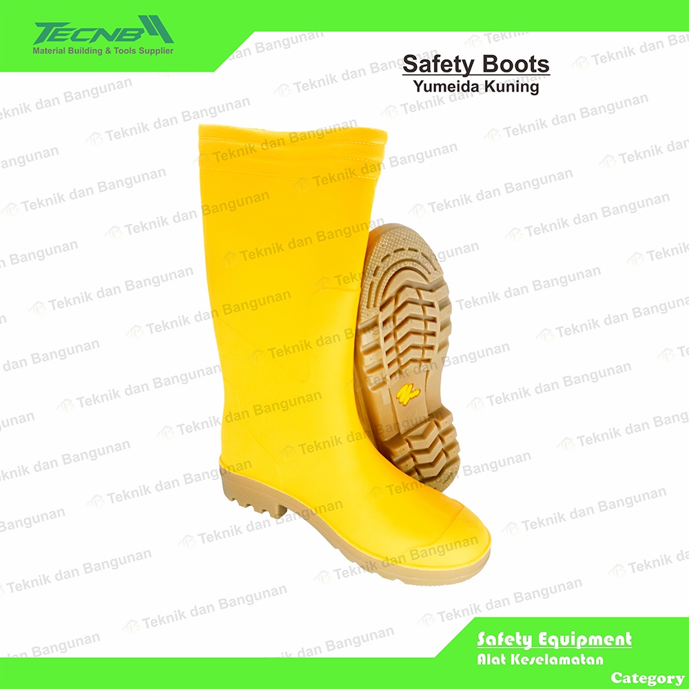 Jual Sepatu Boots Karet Kuning Yumeida YM5 Ukuran 38 - 43 | Shopee ...