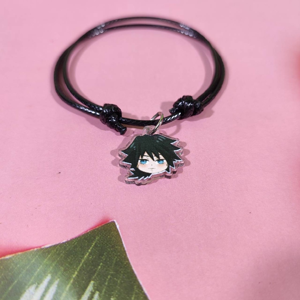 Jual Bracelet Anime Demon Slayer - Gelang Tali Single Charm Kimetsu no ...