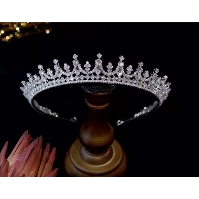 Jual NEW ZIRCON AAA PREMIUM CROWN MAHKOTA WEDDING BRIDE PENGANTIN ...