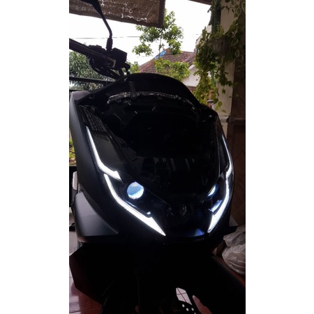Jual Headlamp Custom Honda PCX 160 with Triple Biled Projector | Shopee ...