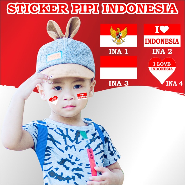 Jual Stiker pipi bendera merah putih STICKER KONSER - STICKER BOLA ...