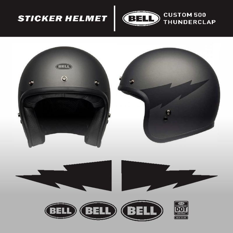 Jual stiker sticker helmet BELL copy, motif simpel petir | Shopee Indonesia