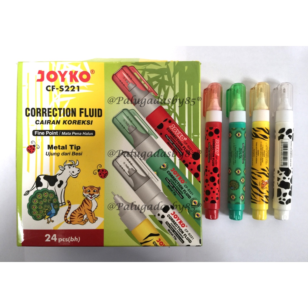 Jual (1 Biji) Correction Fluid JOYKO CF-S221 / Correction Fluid Cairan Koreksi Penghapus Cair ...