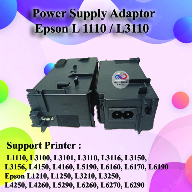 Jual Adaptor Power Supply Printer Epson L1110 l3110 L3210 L3250 L5290 ...