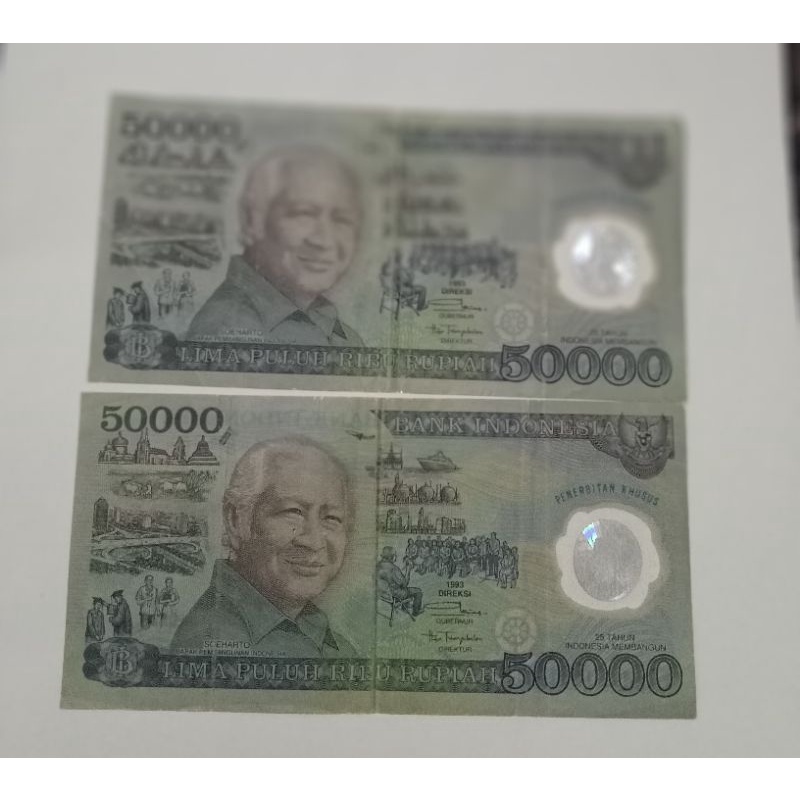 Jual Uang 50 ribu Pak Harto Mesem | Shopee Indonesia