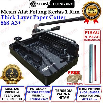 Jual Mesin Thick Layer Paper Cutter A3 868 - Alat Pemotong Kertas 1 rim ...