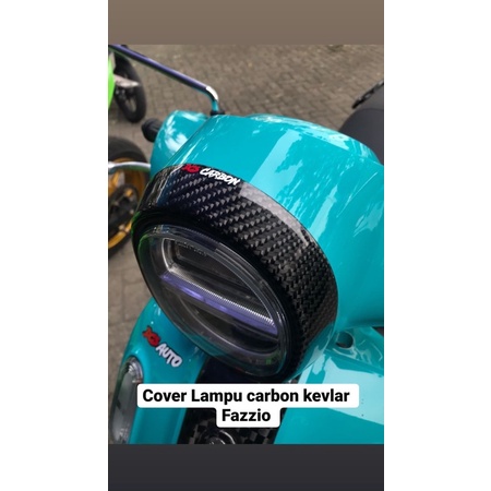 Jual cover list lampu depan carbon Fazzio | Shopee Indonesia