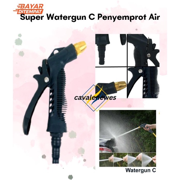 Jual kepala semprotan air watergun type c / semprotan selang air ...