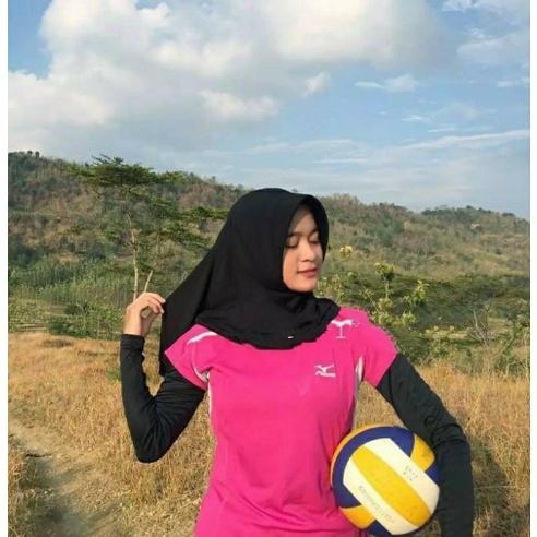 Jual Jilbab Instan Gowes atau Renang Hijab Sport jersey Premium - Adrev | Shopee Indonesia