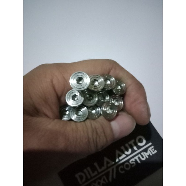 Jual BAUT BAK MESIN KOPLING & MAGNET SUPRA X 125/KARISMA L STAINLESS MODEL SLIM SPIRAL 1 SET (23 ...