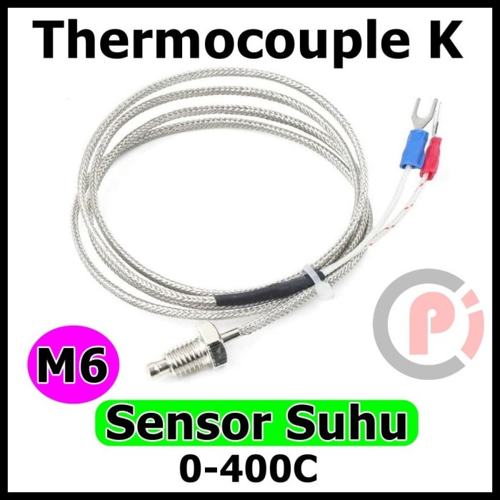 Jual Thermocouple K Temperature Probe Sensor Temp M6 Suhu Temperatur ...