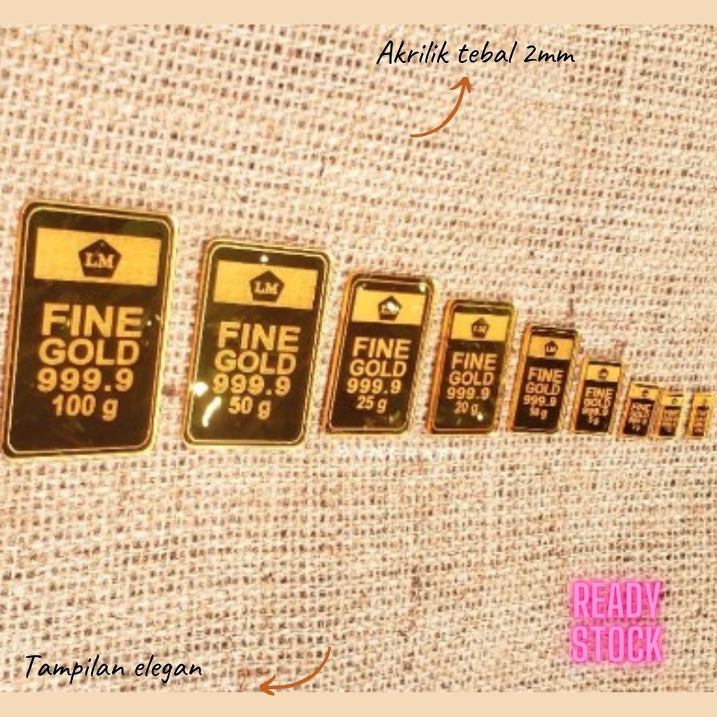 Jual Replika logam mulia 0,5gr - 10gr Desain BARU / Untuk mahar ECERAN ...