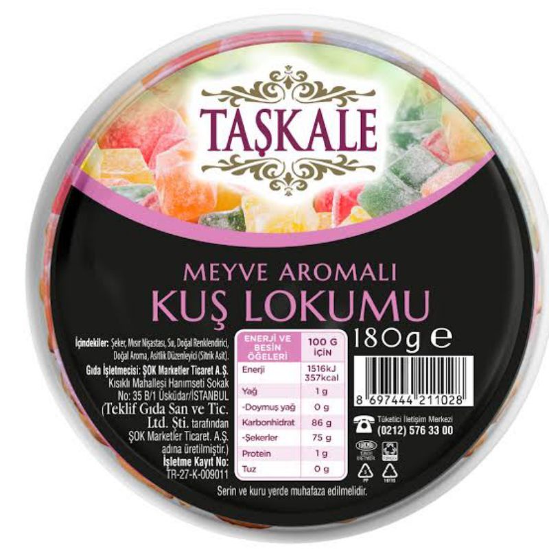 Jual Lokum Turki | Turkish Delight | Taskale Kus Lokumu | Shopee Indonesia