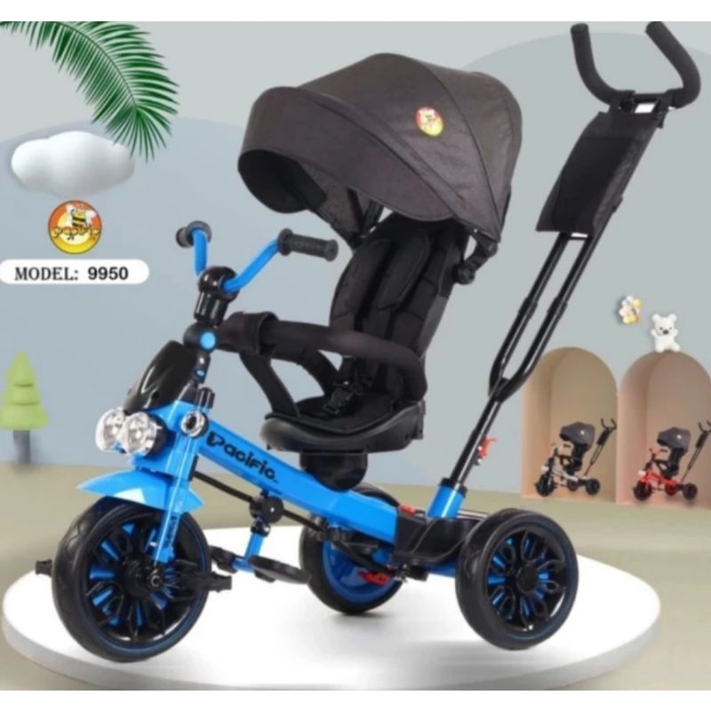 Jual SEPEDA ANAK RODA TIGA TRICYCLE STROLLER PACIFIC 9950 | Shopee ...