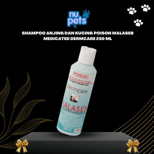 Jual SHAMPOO ANJING DAN KUCING POISON MALASEB MEDICATED DERMCARE 250 ML ...