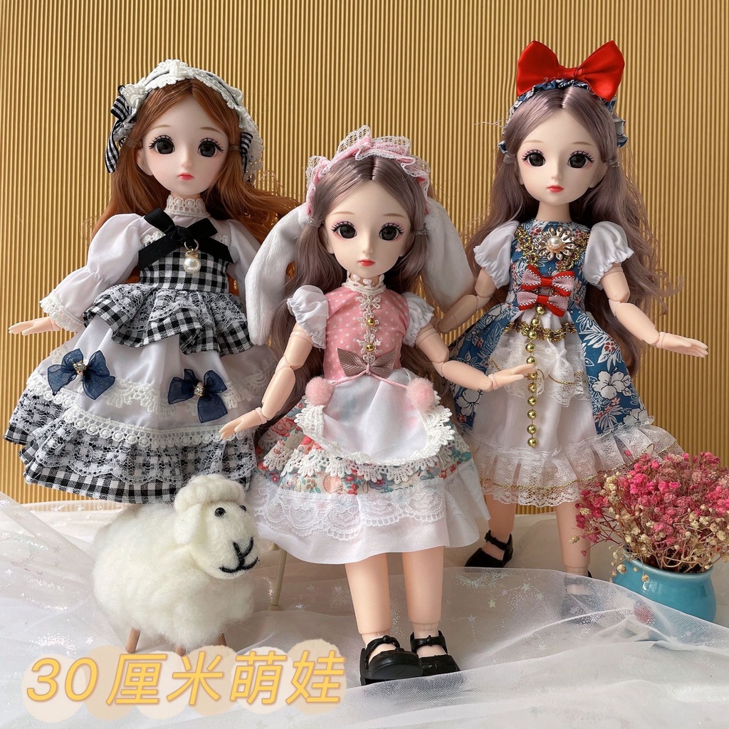 Jual Mainan Anak Boneka BJD Doll 30cm Cute DIY Girls Gift Princess ...