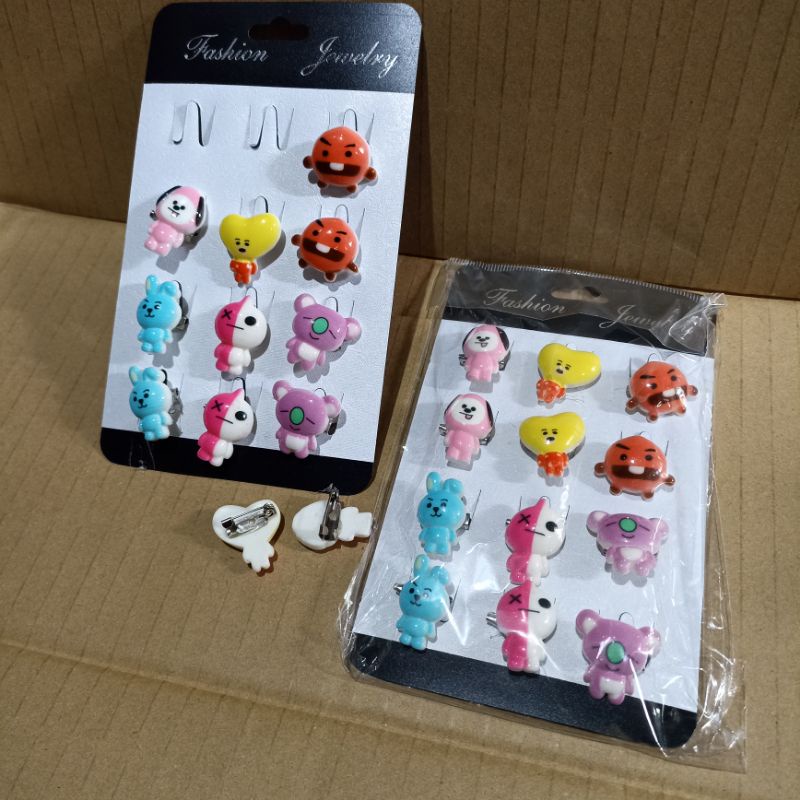 Jual bros karakter bts isi 12pcs bros mini BT21 | Shopee Indonesia