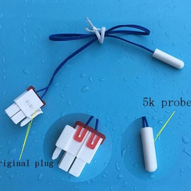 Jual jual Defrost Thermistor Termis Suhu Kabel Biru Kulkas Sharp 2 ...