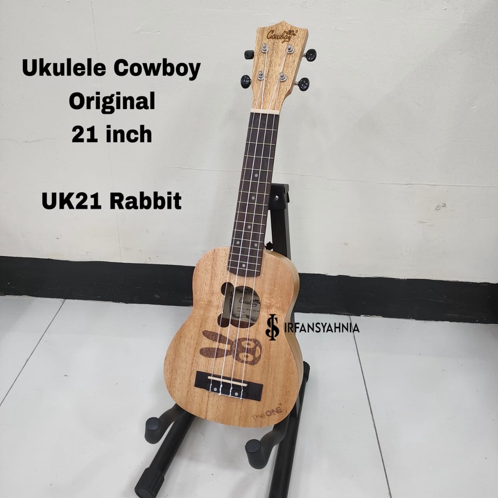 Jual Ukulele cowboy Soprano sopran 21" original cowboy karakter premium ...