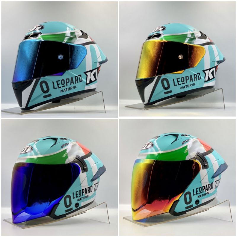 Jual HELM COUPLE KYT TT COURSE & KYT NFJ MOTIF DENNIS FOGGIA LEOPARD ...